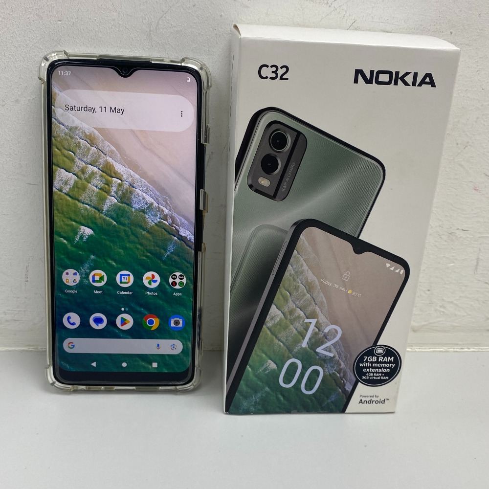 Pre-owned Nokia C32 TA-1534 64GB SIM-Free 6.5" Smartphone 4GB RAM Unlocked -Autumn Green - Own4Less